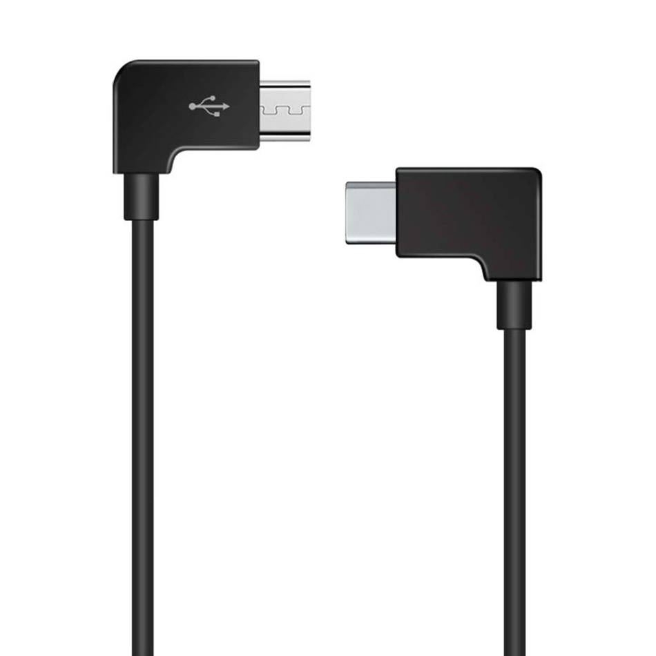 Right Angle 90 Degree Type-C to Micro-USB Cable (30cm)